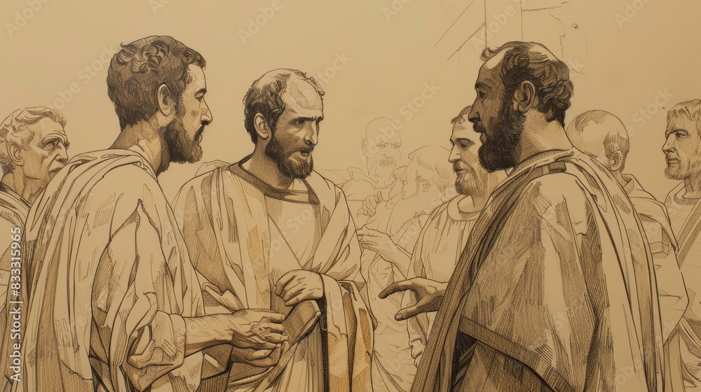 Biblical Illustration of Acts 4: Arrest and Trial of Peter and John ...