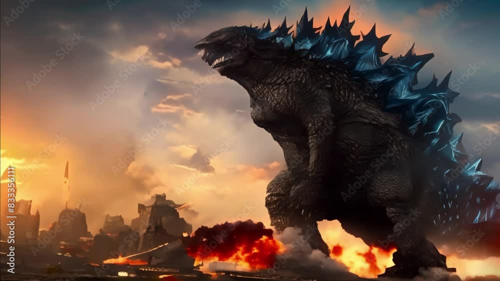 Godzilla, an ancient monster, awakens and grows stronger from nuclear ...