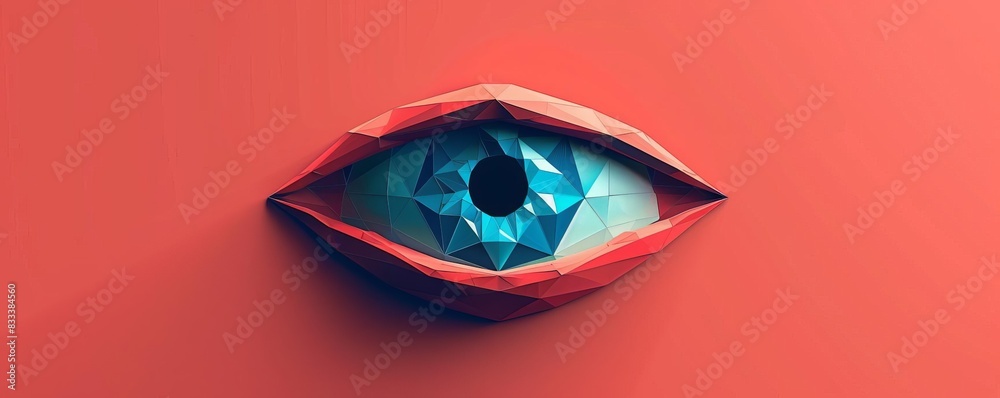 Visual Identity An icon of an eye with a design element, representing ...