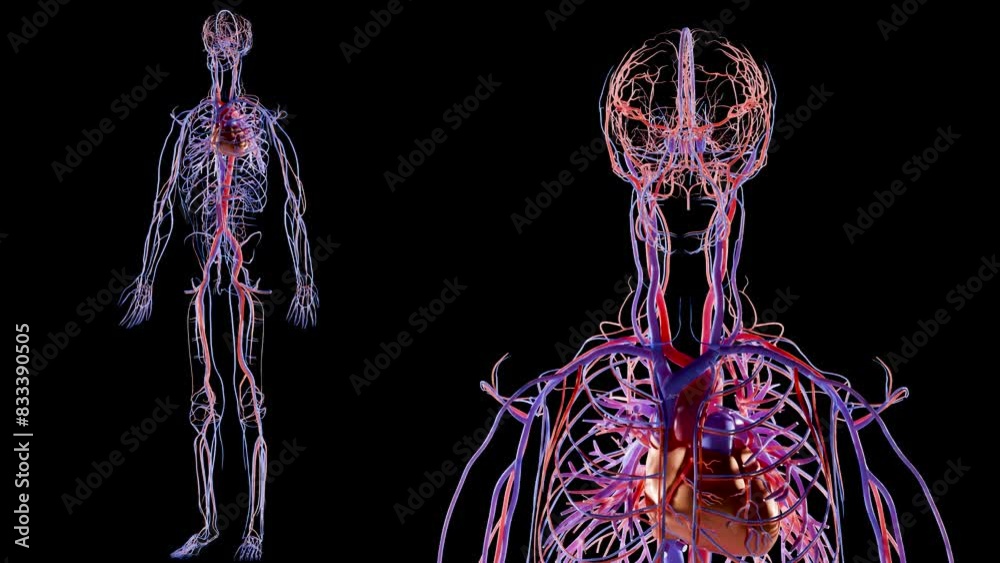 Human arterial and venous circulatory system Anatomy, Medically ...