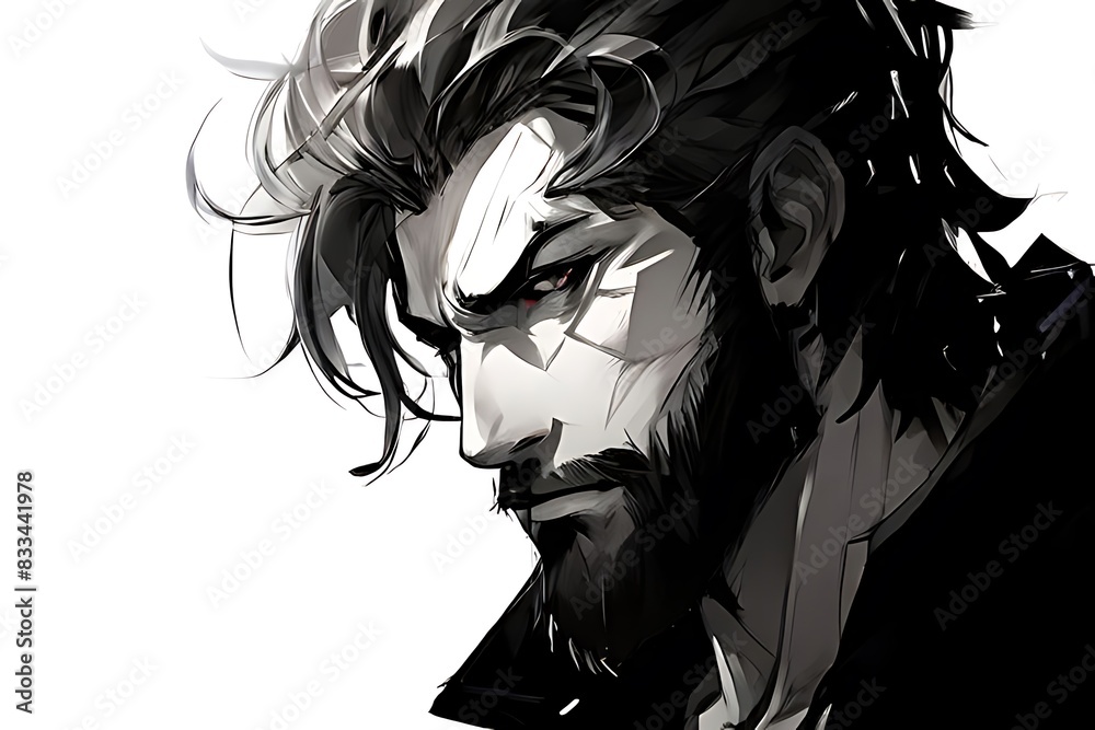 Attractive male with trending Pixiv Fanbox style reminiscent of 90s ...