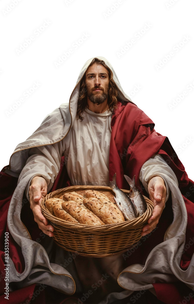 Foto de Jesus Christ Miracle: Multiplying 5 Loaves and 2 Fish - The ...