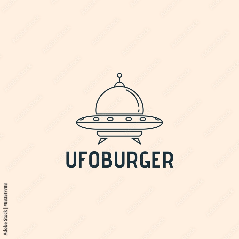 The UFO Burger logo illustration is taken from a combination of a ...