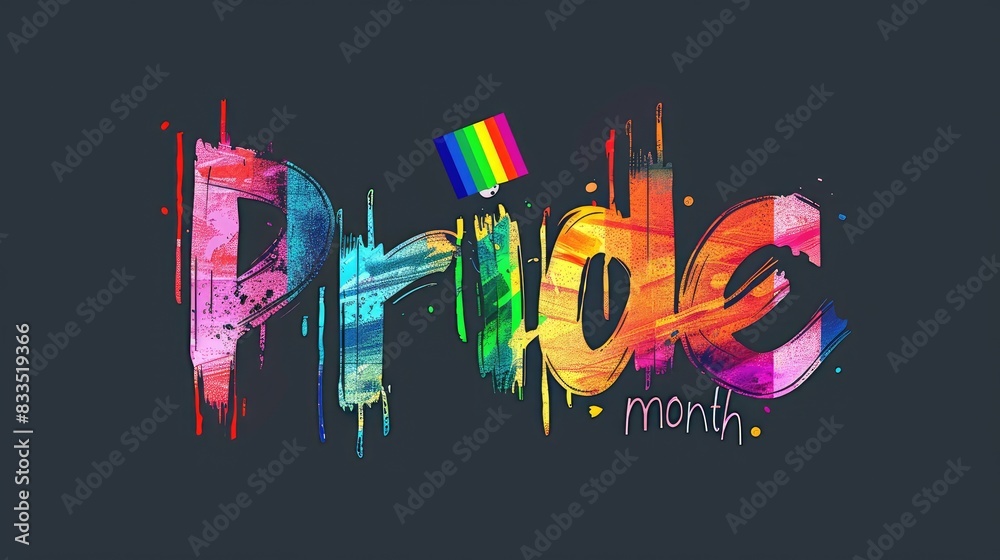 Pride Month is a celebration of the LGBTQ community. A rainbow flag and ...