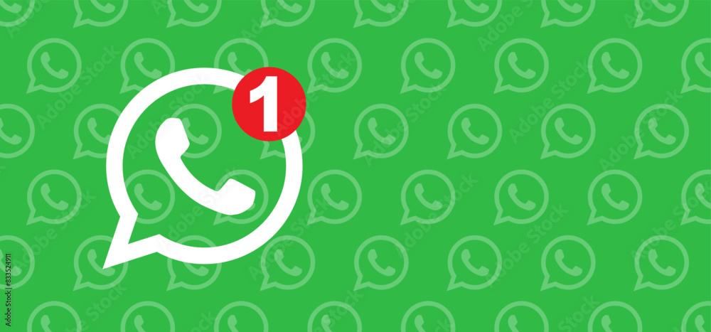 WhatsApp, social media button or instant messenger icon. Mobiele ...