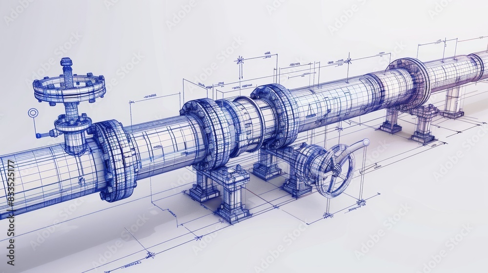 Polygonal pipeline systems, oil pipelines, gas pipelines, waste ...