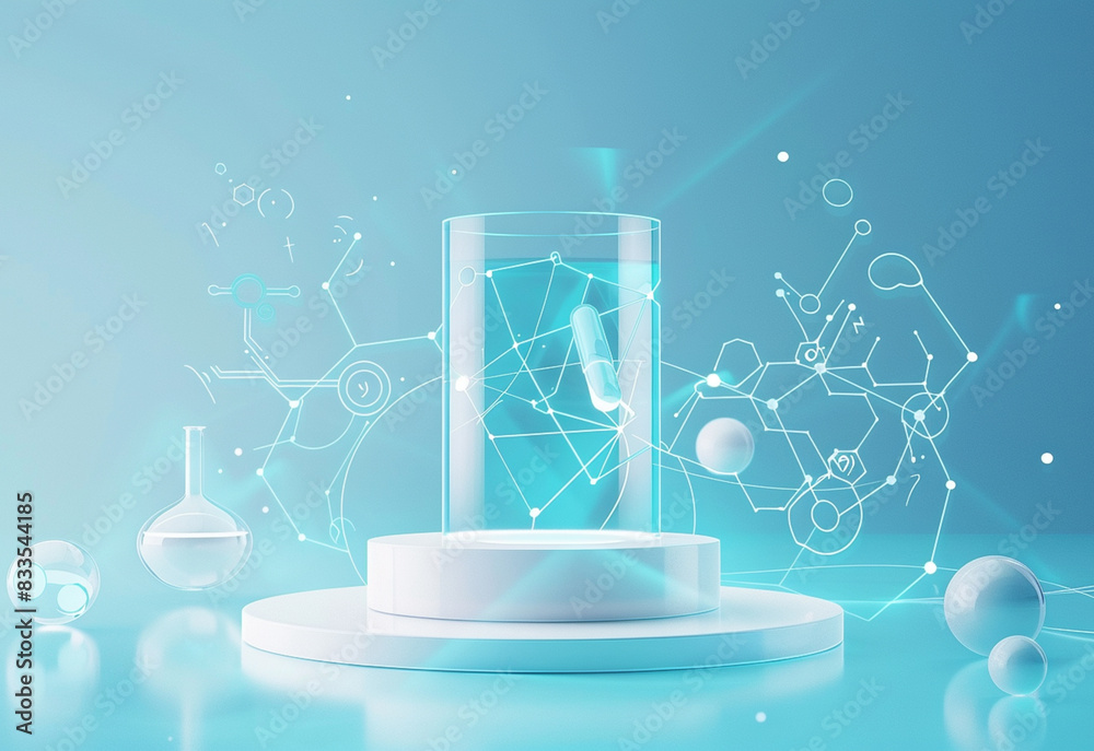 Empty Glass texture podium,empty podium for product presentation ...