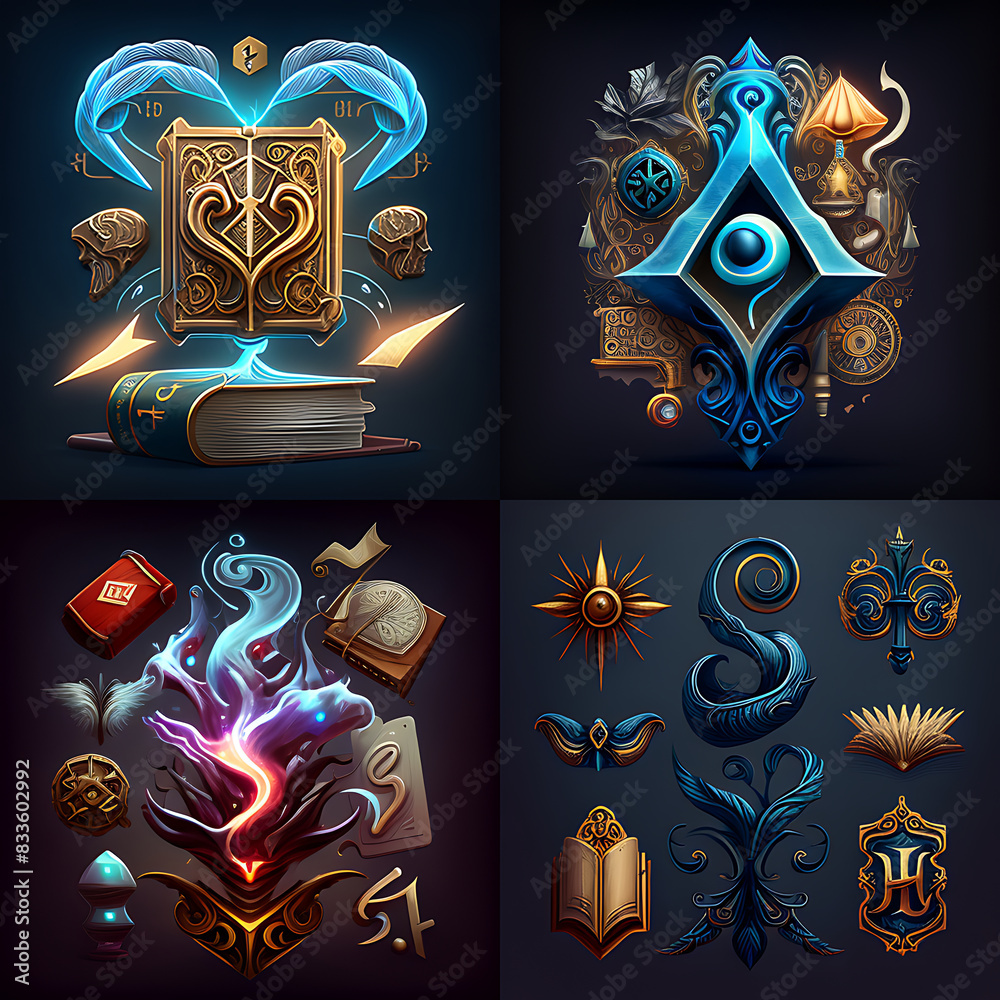 tcg game card design fantasy style border, Exceptional TCG creature ...