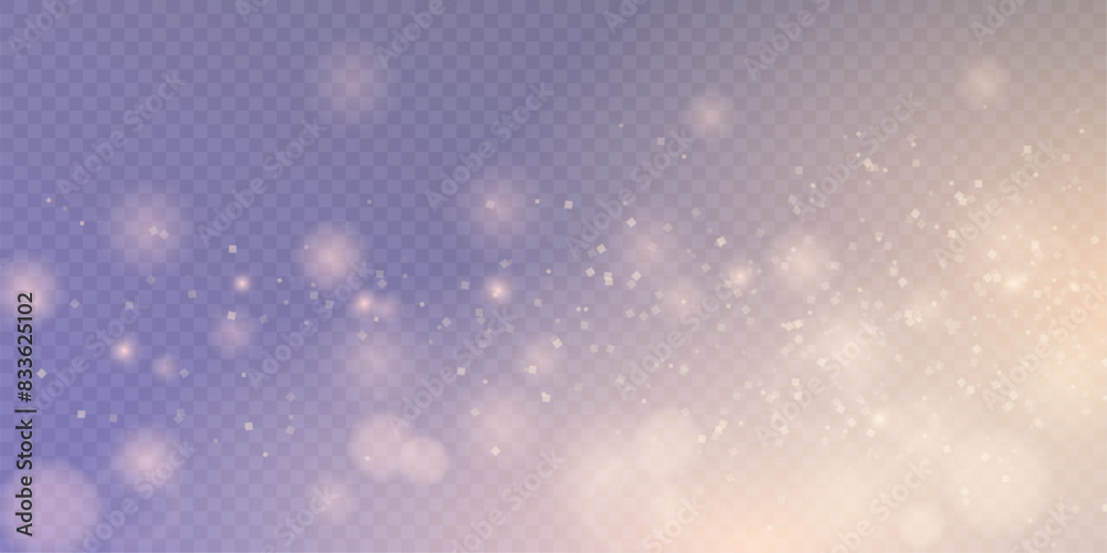 Poster Light effect with lots of glittery glare particles shining on a ...