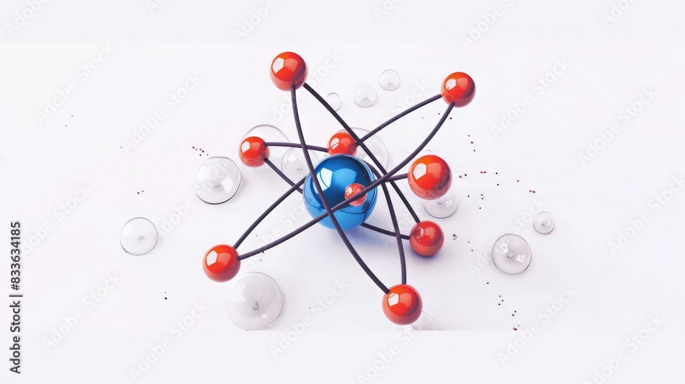 Chlorine atom: Illustrate the chlorine atom, detailing its 17 protons ...