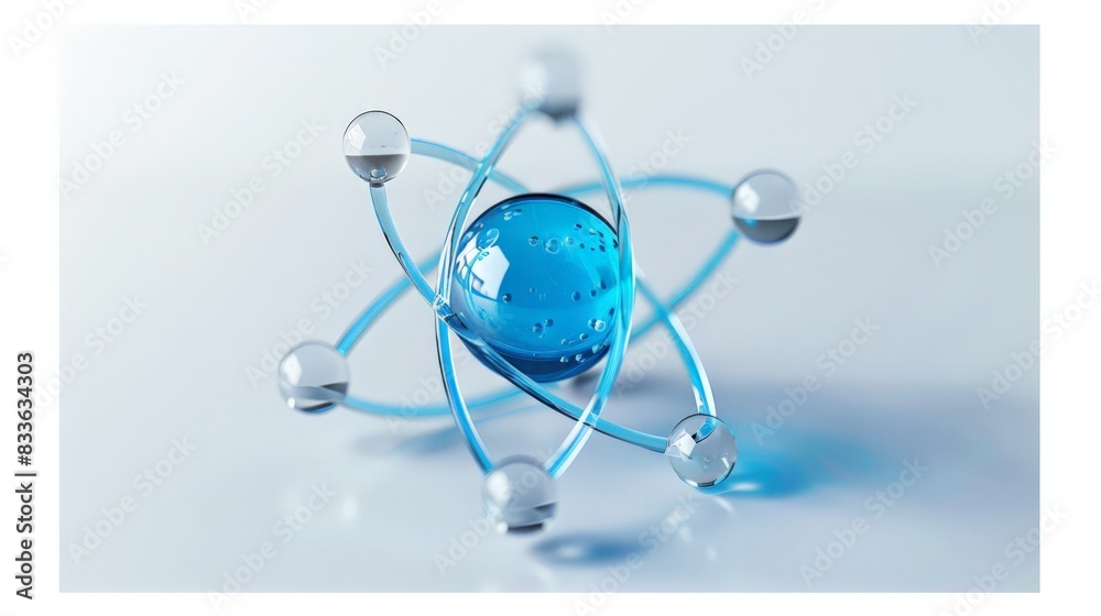 Depiction of a hydrogen atom: Show the simple structure of a hydrogen ...