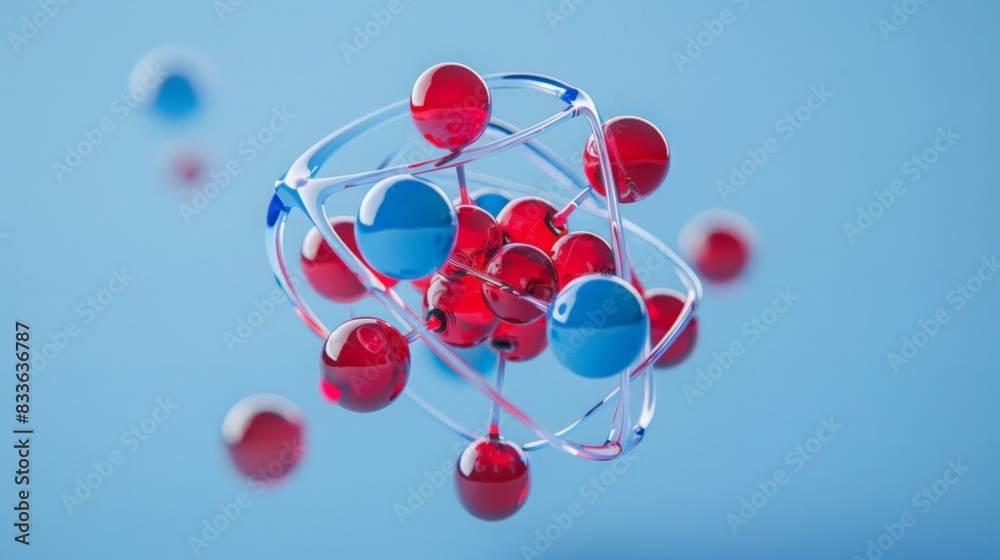 Lead atom: Show the structure of a lead atom, with 82 protons, 125 ...
