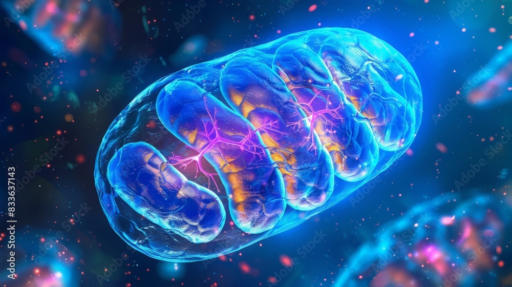 Mitochondria function: Depict the mitochondria within a cell ...