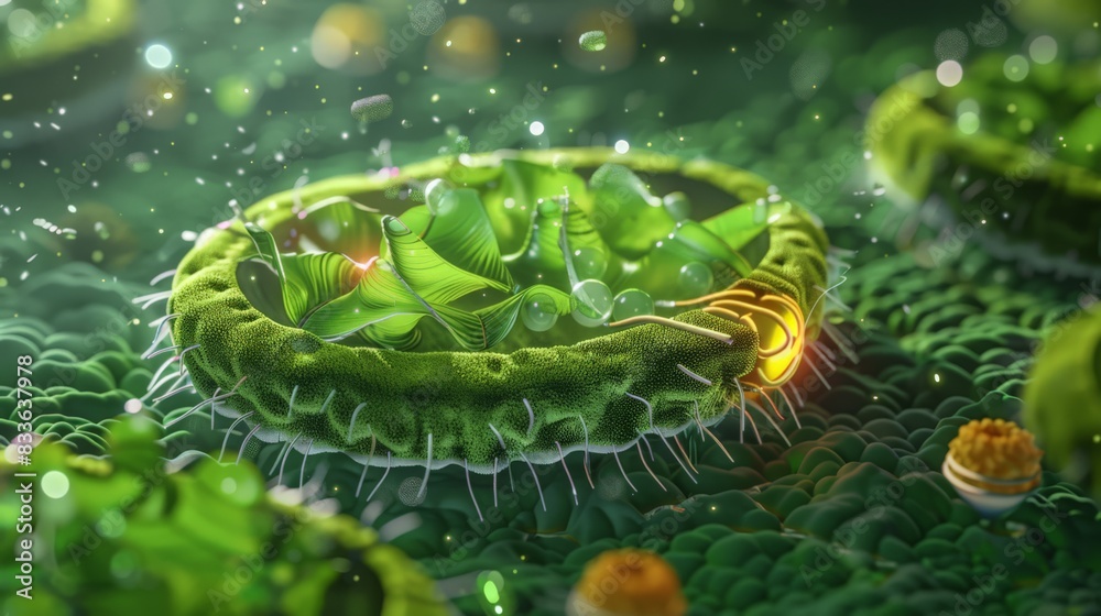 Photosynthesis in plant cells: Illustrate a plant cell during ...