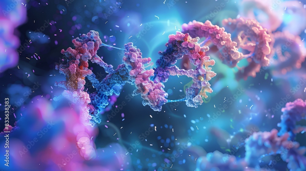 Ribosome and protein synthesis: Depict ribosomes within a cell ...