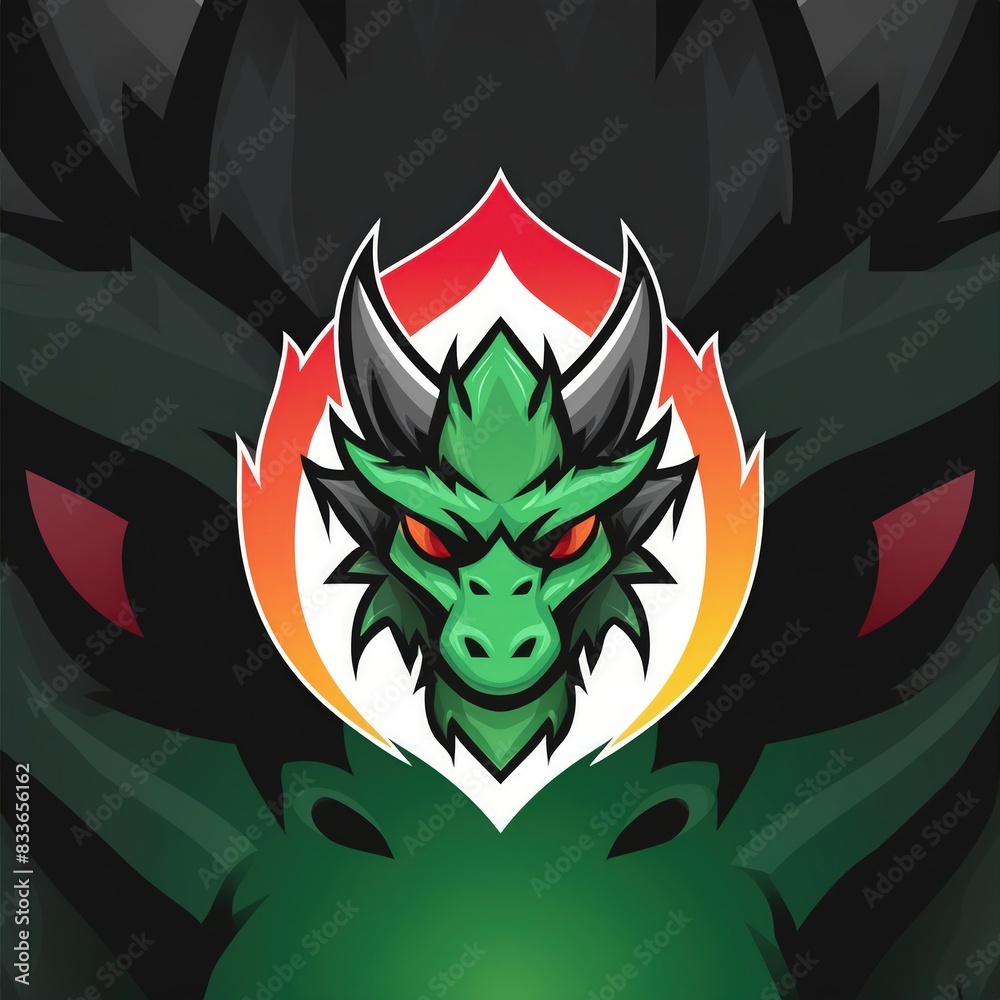 dragon gaming logo. dragon logo to apps. dragon logo to turnament ...