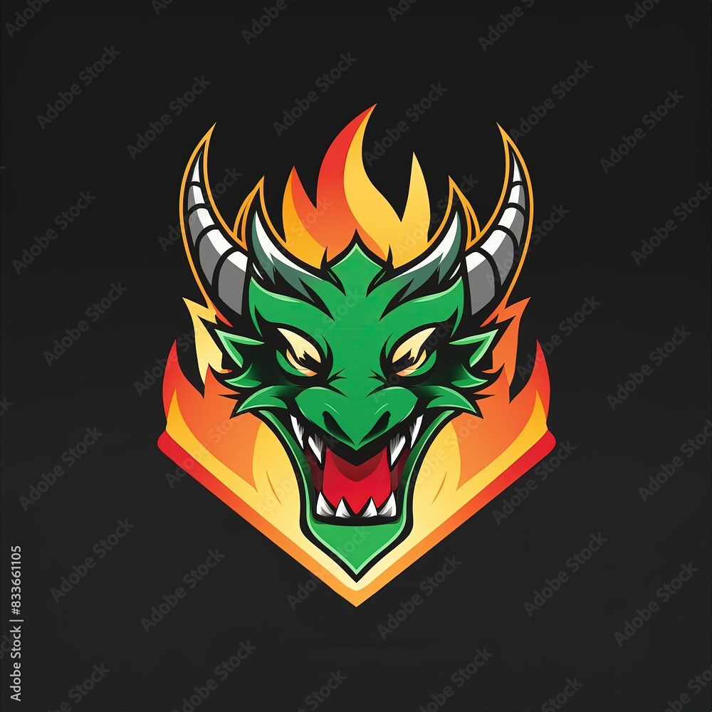 dragon gaming logo. dragon logo to apps. dragon logo to turnament ...