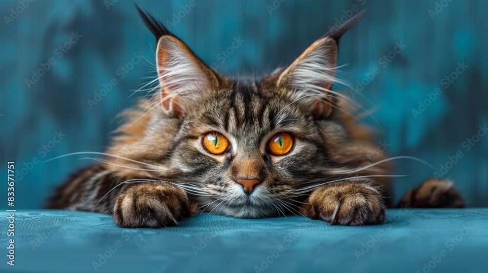 exotic cat breeds, with captivating amber eyes and regal presence, the ...