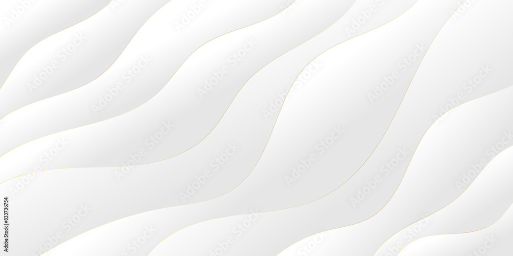 Abstract white paper wave background and abstract gradient and white ...