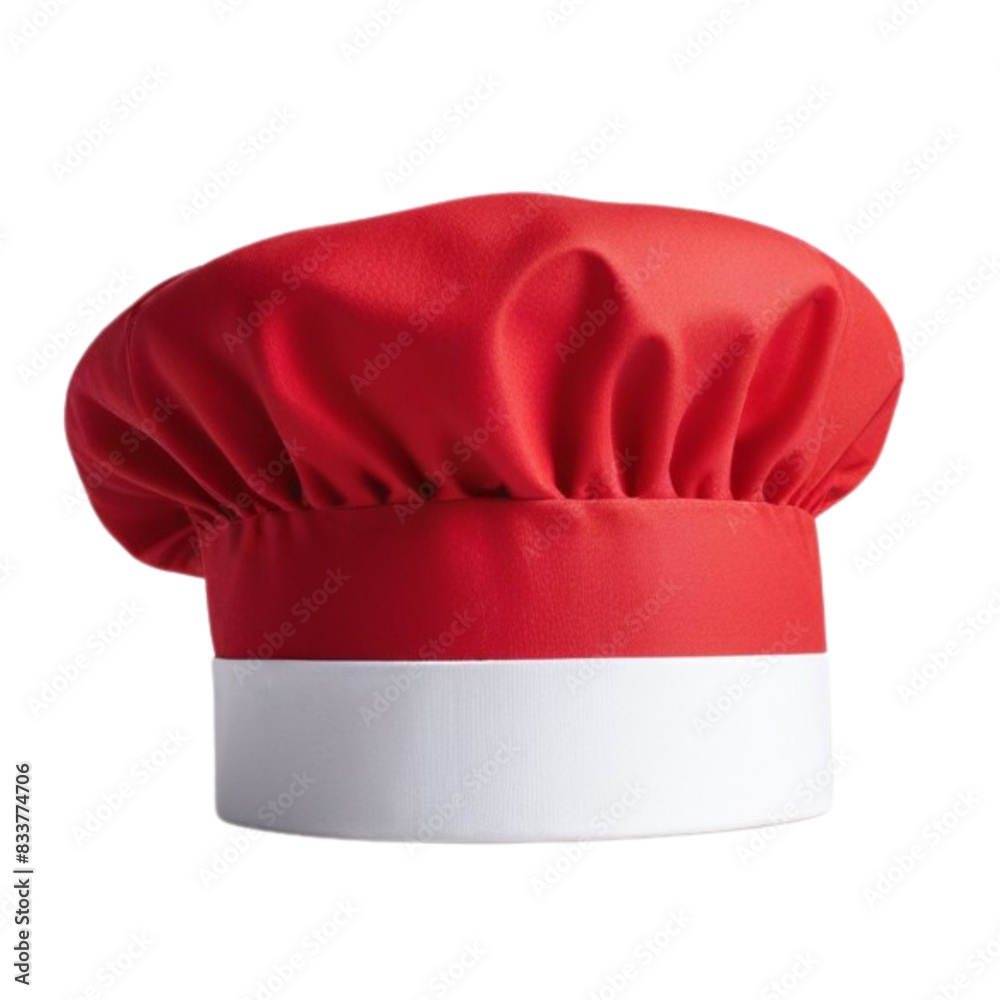 red chef hat on Isolated transparent background png. generated with AI ...