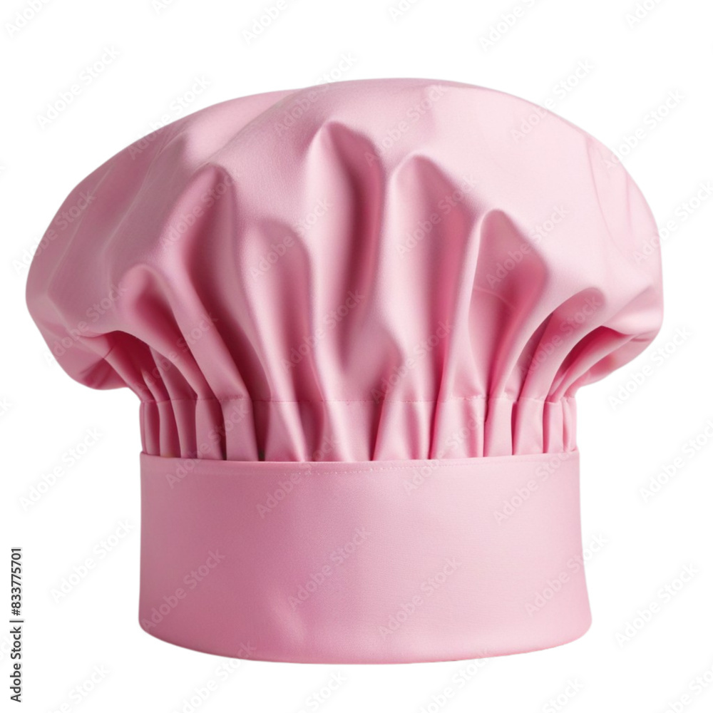 pink chef hat on Isolated transparent background png. generated with AI ...