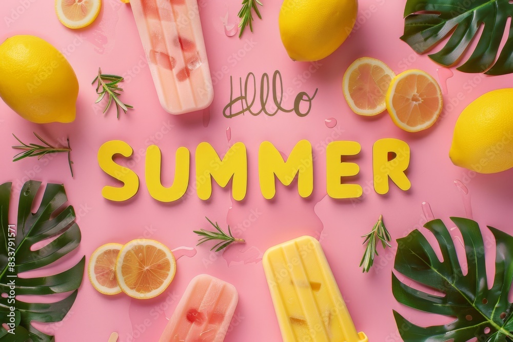 Get ready for a summer paradise with a vibrant illustration featuring ...