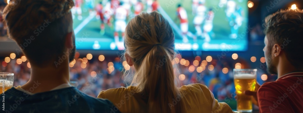 Passionate Football Fans Celebrating the Thrill of the Game - Exciting ...