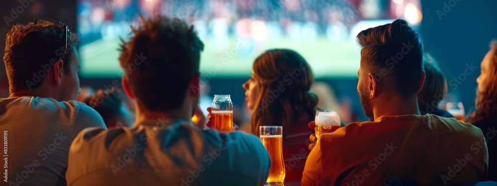 Passionate Football Fans Celebrating the Thrill of the Game - Exciting ...