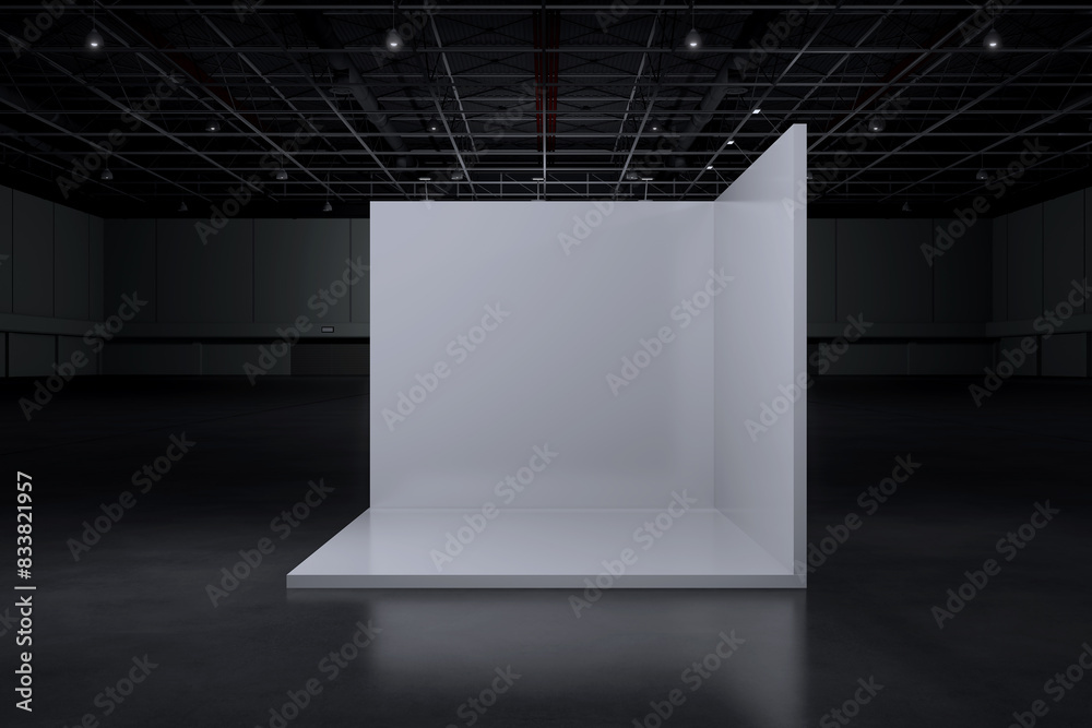 Exhibition stand for mockup and Corporate identity,Display design.Empty ...