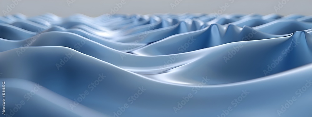 Fluid Waveguide Coupling 3d Rendered Visualization Of Wave Propagation