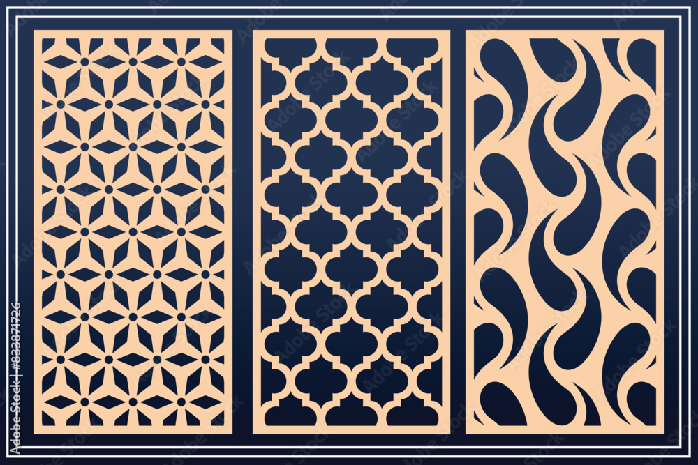 Mandir Side Jali Design for graphic and plywood, partition, foam ...