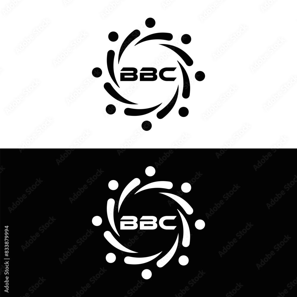 BBC logo. B B C design. White BBC letter. BBC, B B C letter logo design ...