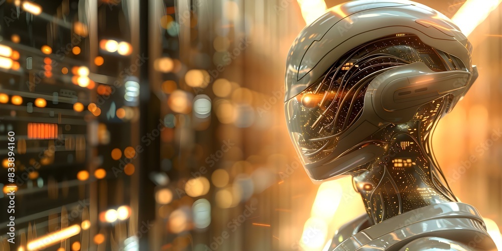 ภาพประกอบสต็อก The Dangers of Advanced Artificial Intelligence in Data ...