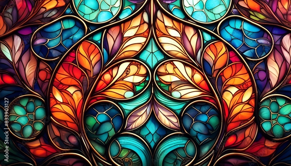abstract stained glass artwork stained glass texture Stock Photo ...