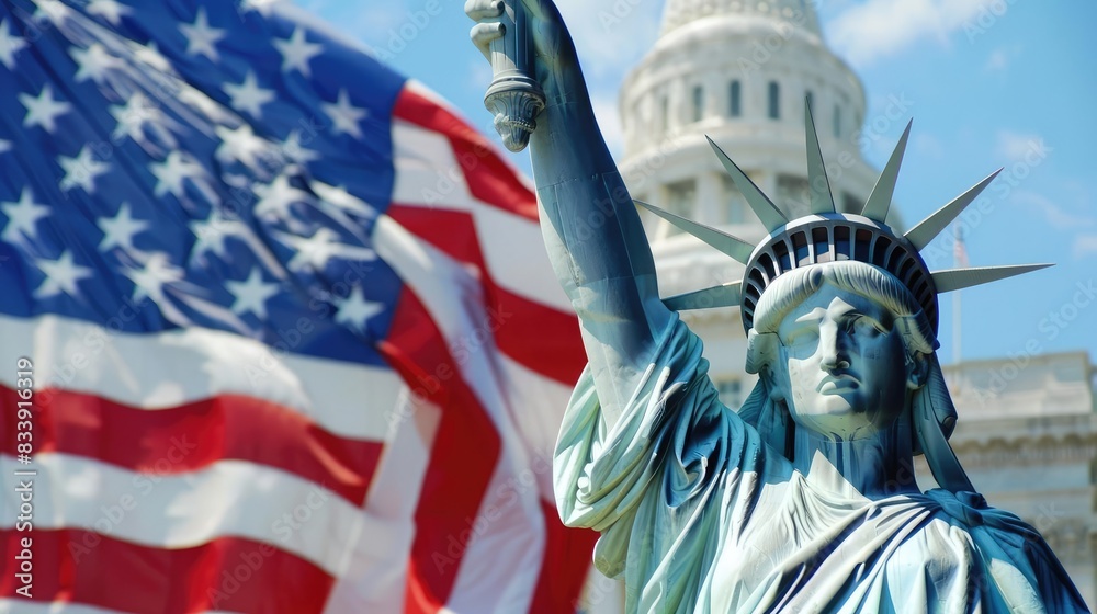 Historic LandmarksIconic American landmarks like the Statue of Liberty ...