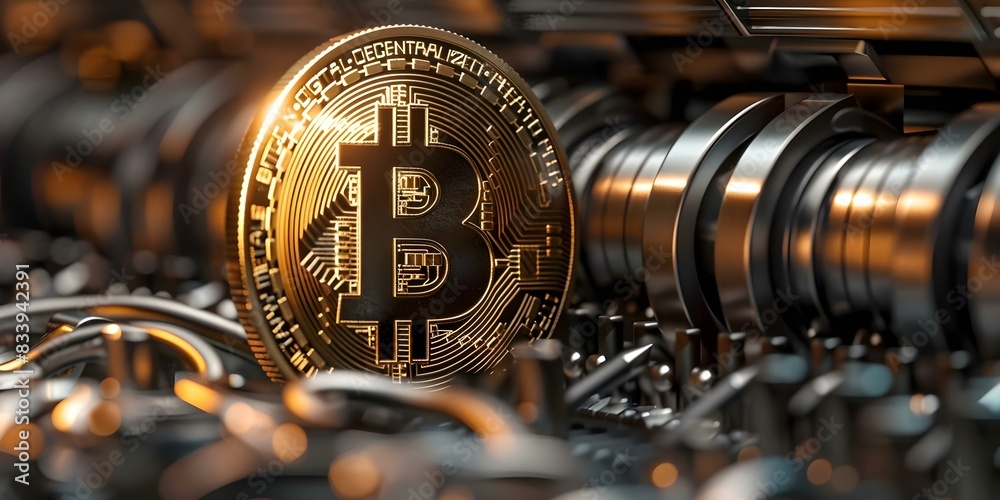 Creating a D Render of Bitcoin Mining Using Sustainable Energy Sources in a Triadic Color Scheme ...