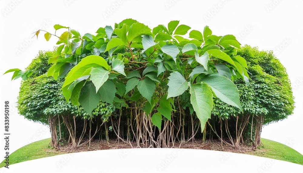 green leaves javanese treebine or grape ivy cissus spp jungle vine ...