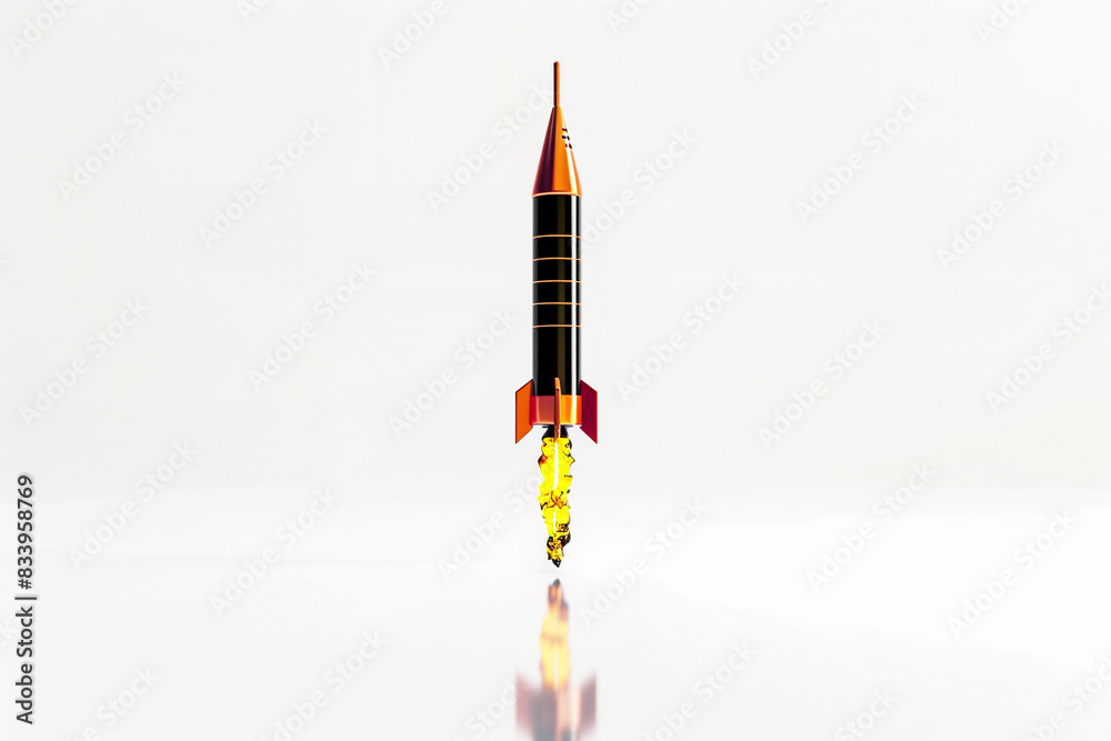 A single rocket emoji breaking free from Earth's gravity, its ascent ...