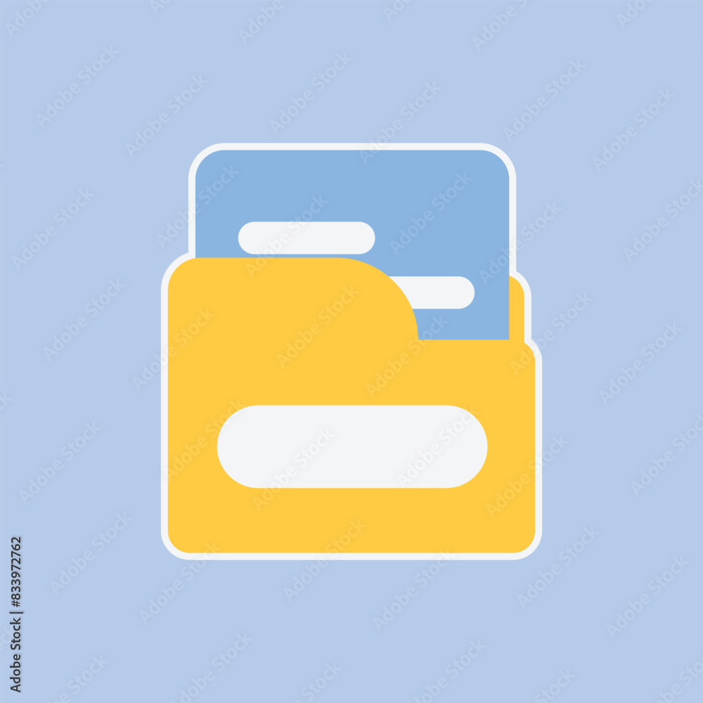 My computer folder icon. Desktop icons pack element. Documents ...