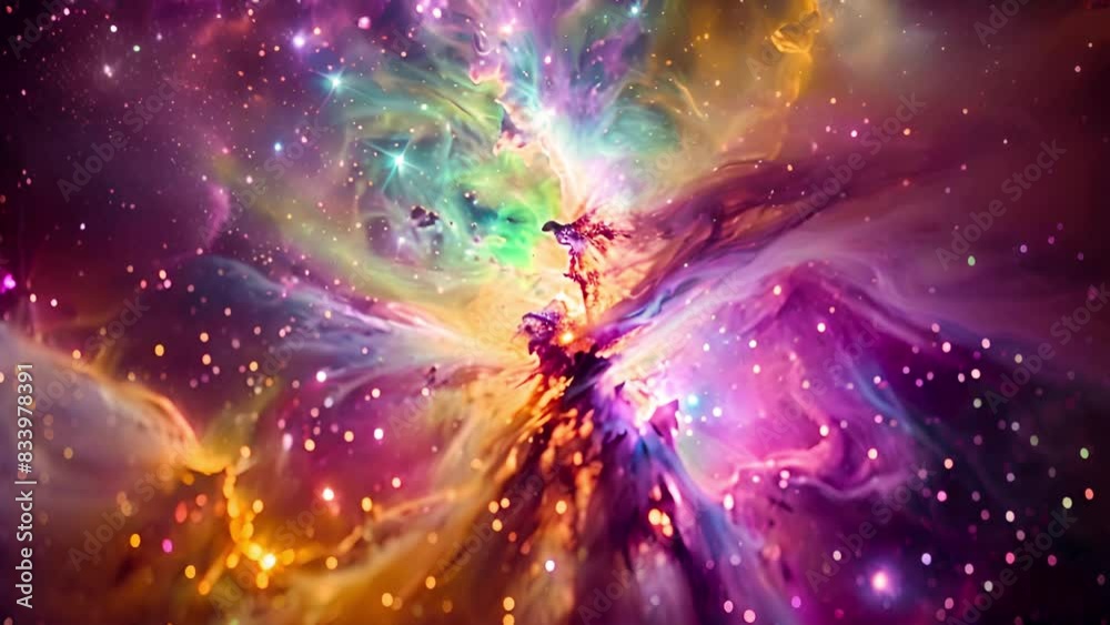 Cosmos universe 4k Cosmos effect. Seamless loop galaxy exploration ...