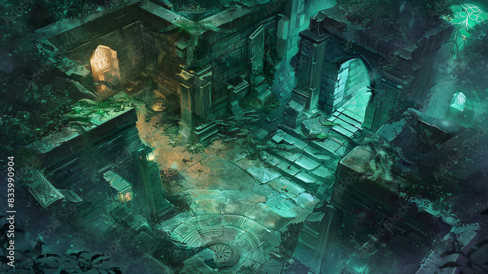 Crypt Battlemap DnD,RPG Map for Dungeons and Dragons,game background ...