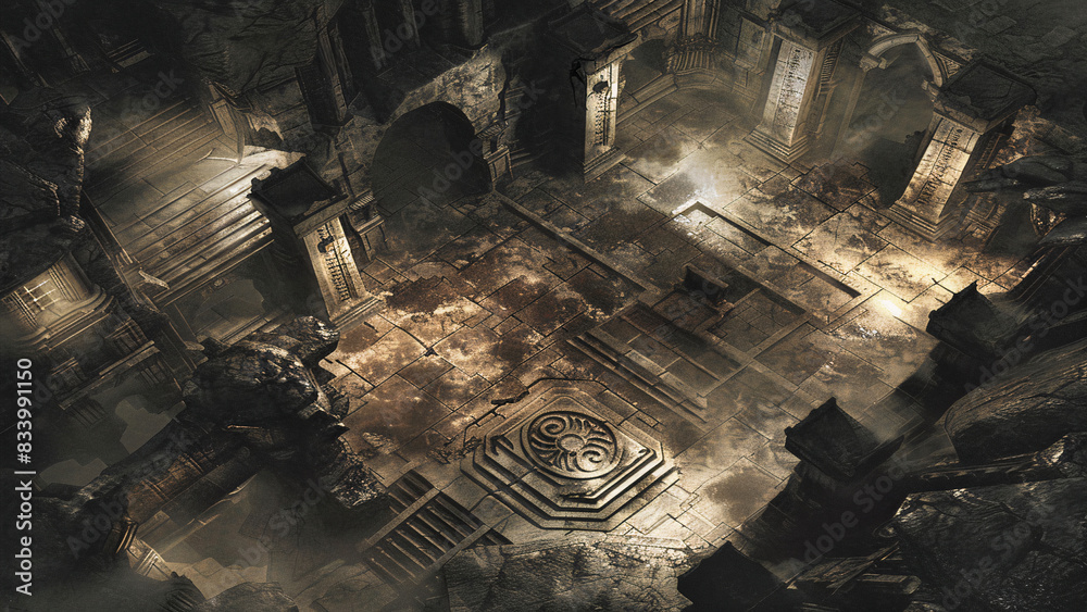 Crypt Battlemap DnD,RPG Map for Dungeons and Dragons,game background ...