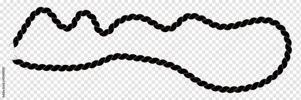 Vetor de Vector rope knots. Nautical tying techniques. Beige twisted ...