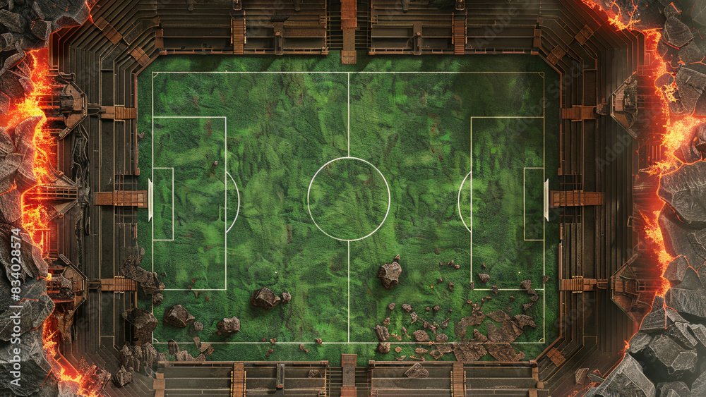 Soccer Stadium Battlemap DnD,game background,sport background stadium ...
