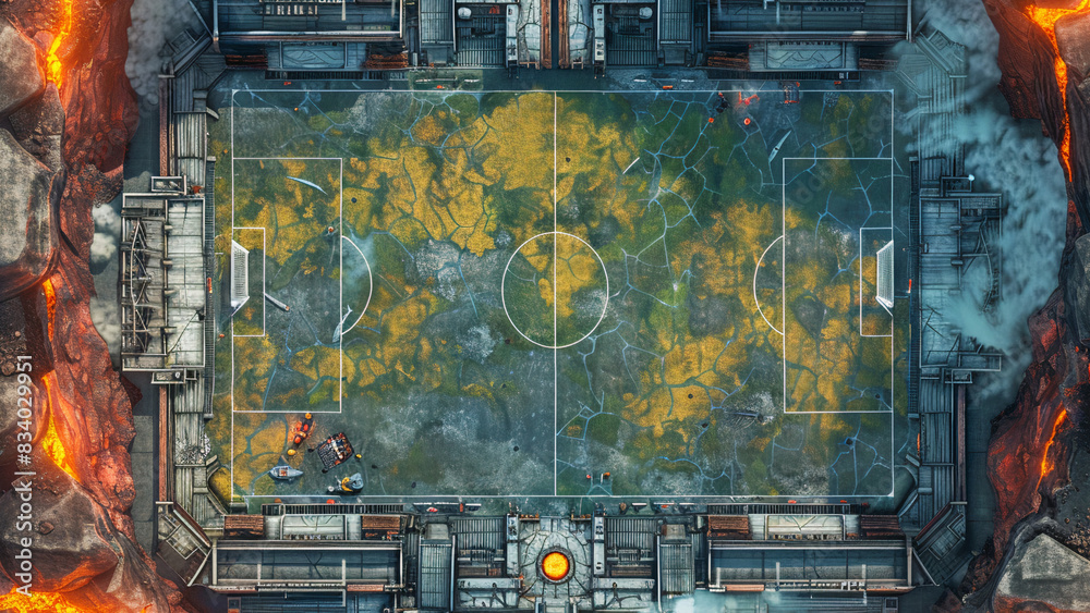 Soccer Stadium Battlemap DnD,game background,sport background stadium ...