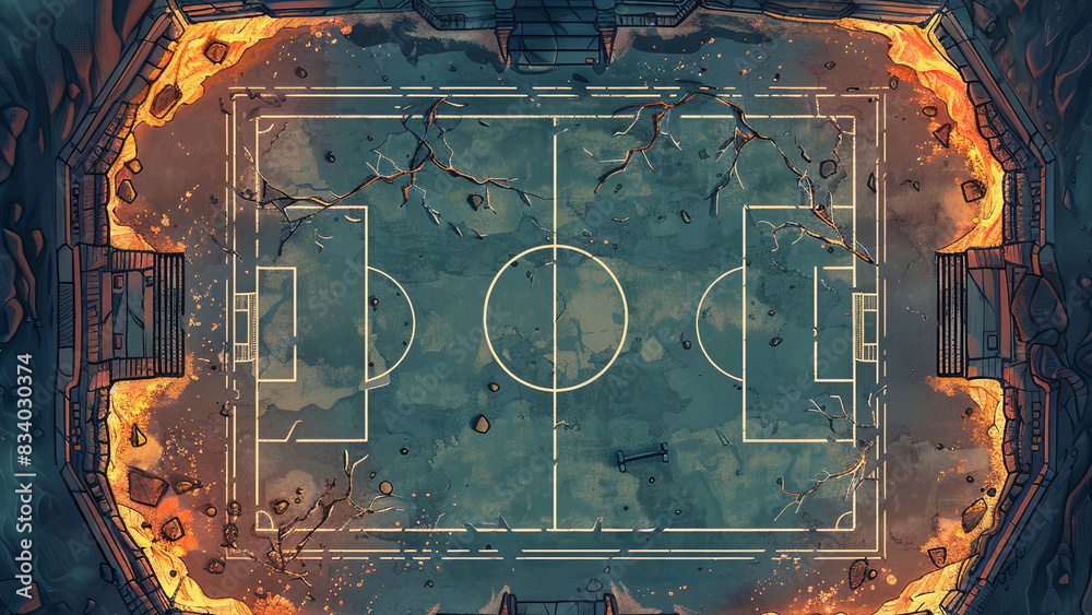 Soccer Stadium Battlemap DnD,game background,sport background stadium ...