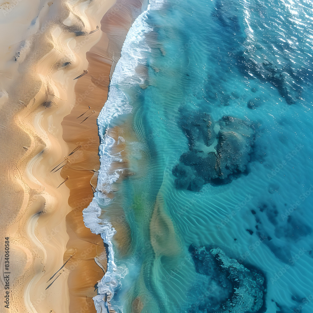 Playa de sotavento, fuerteventura: a breathtaking aerial view of ...