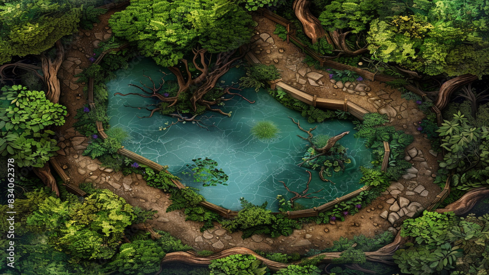 swamp Battlemap DnD,RPG Map for Dungeons and Dragons,game background ...