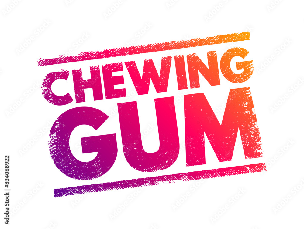 Chewing Gum - a type of confectionery made primarily of gum base ...