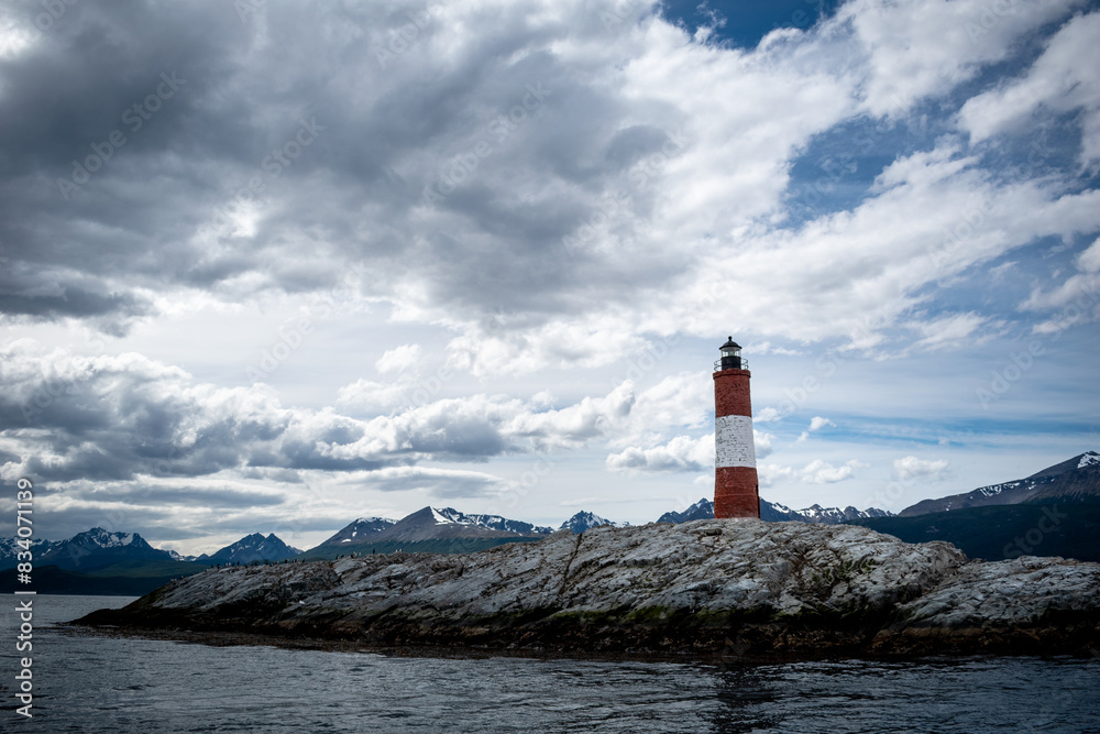 Faro de las islas Les Eclaireurs. Faro del fin del mundo de la ciudad ...